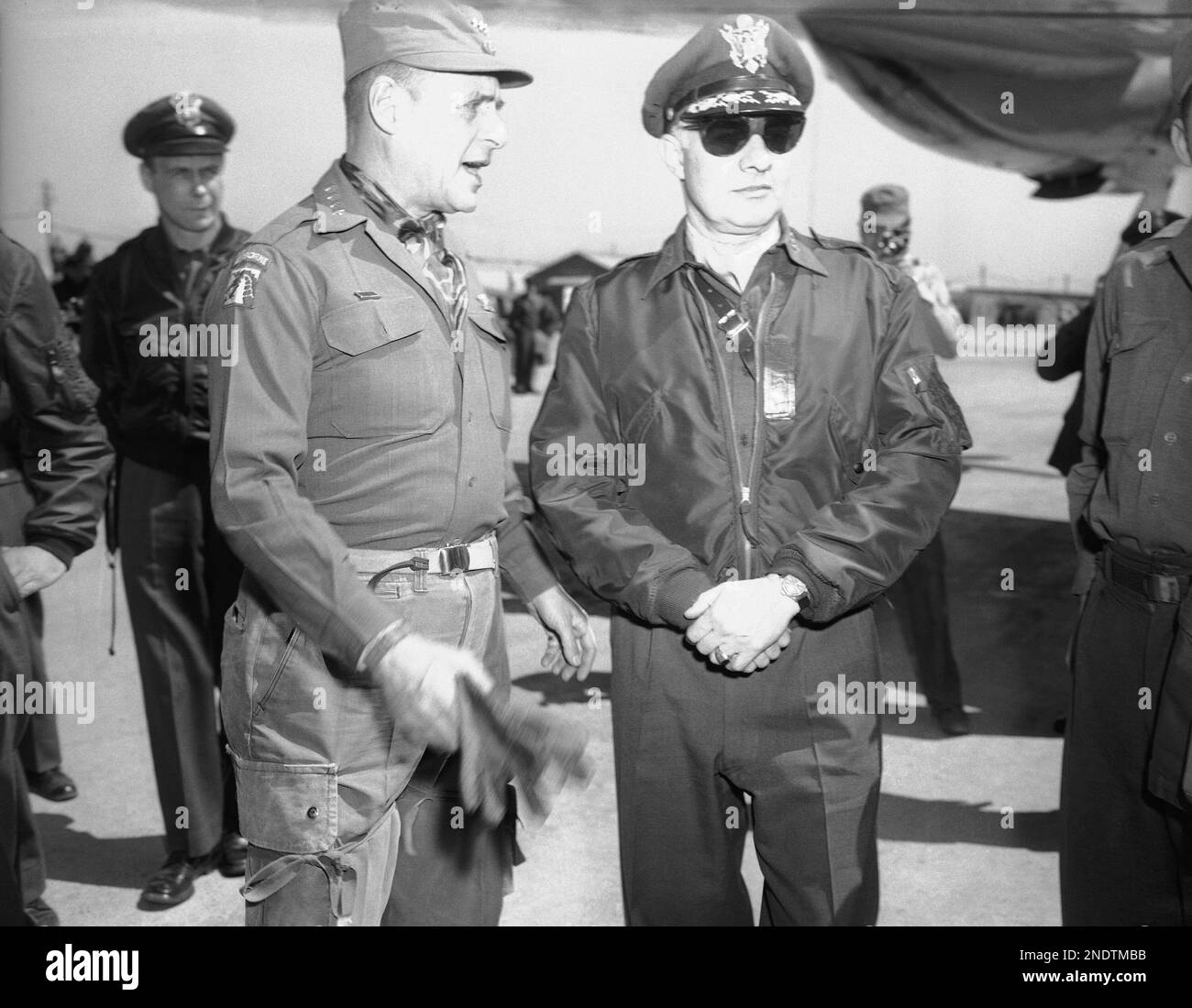Gen. Matthew Ridgway and Everest talk over the tour Ridgway will take ...