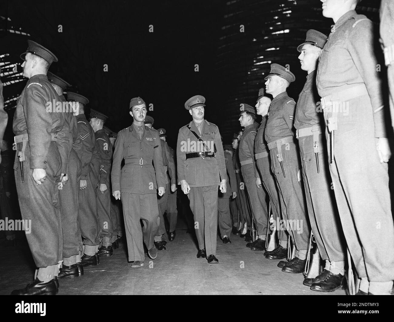 The Regent of Iraq, Crown Prince Abdullah. left, wearing the uniform of ...