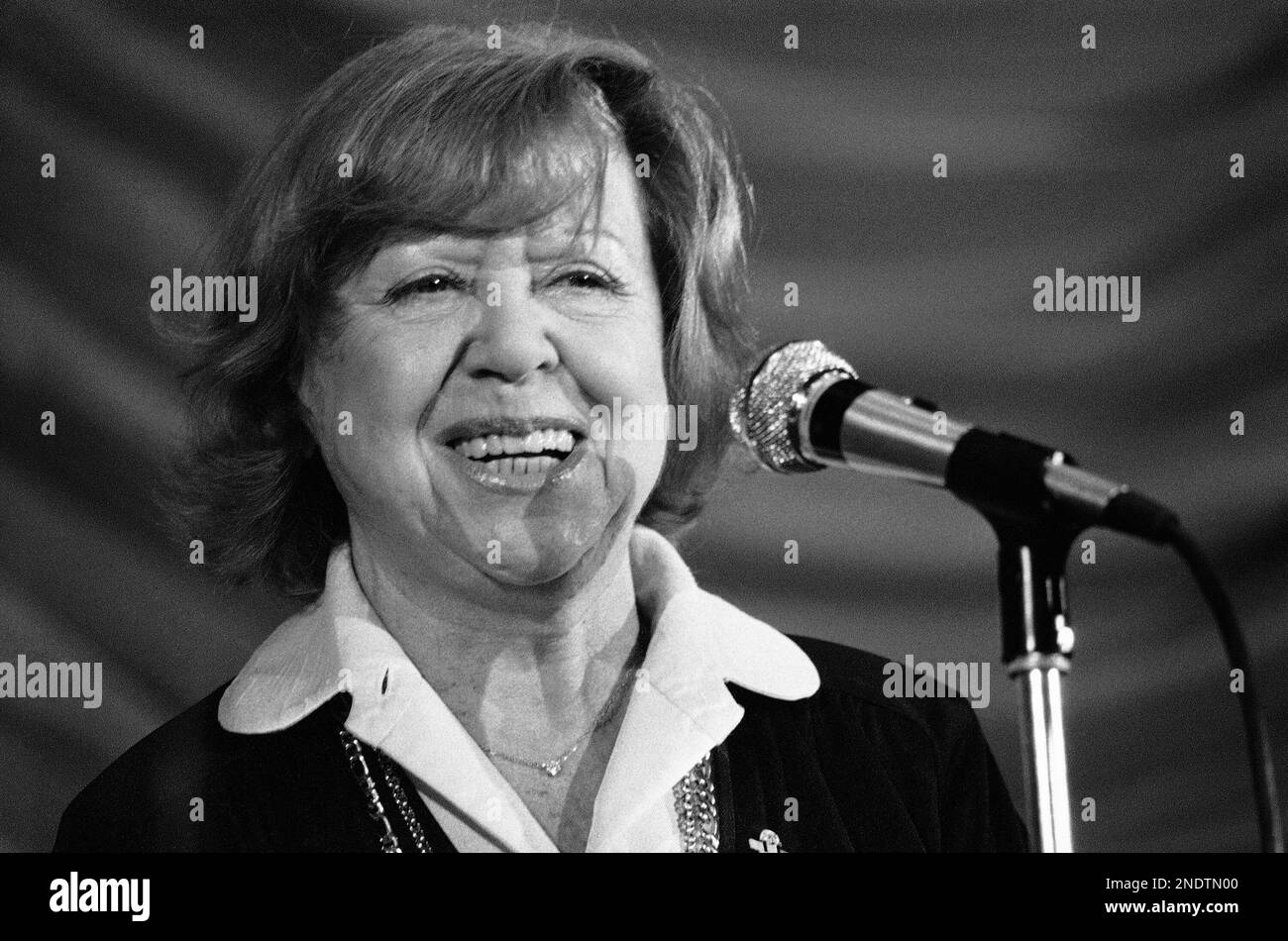 Portrait of German actress and singer Brigitte Mira taken on June 13 ...