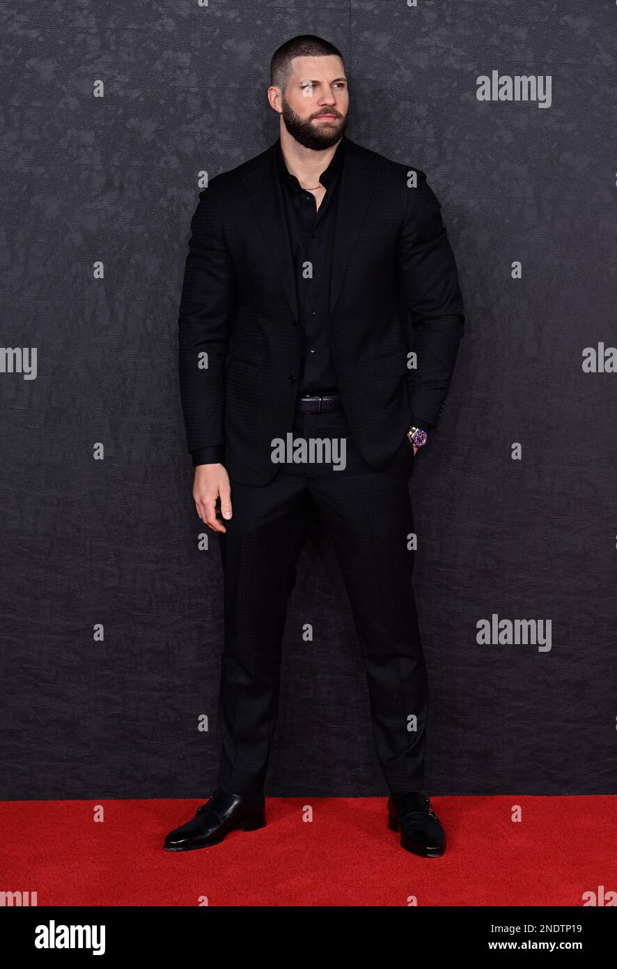 Florian Munteanu at the Creed III European Premiere, on February 15 ...