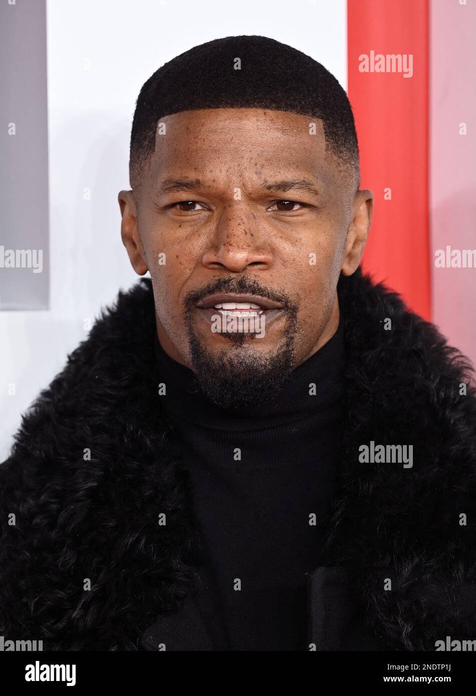 Jamie Foxx at the Creed III European Premiere, on February 15, 2023 in ...