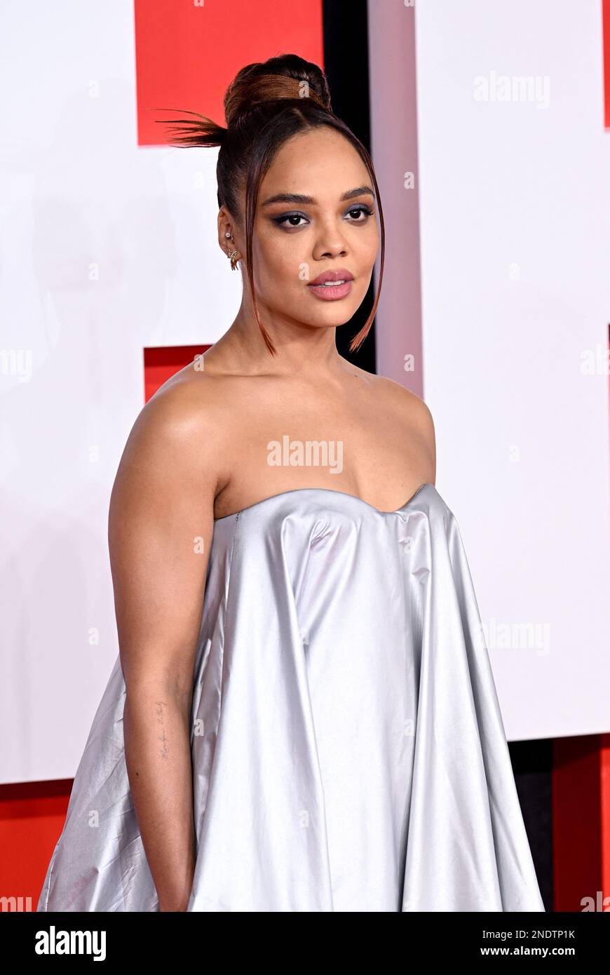Tessa Thompson at the Creed III European Premiere, on February 15, 2023 ...
