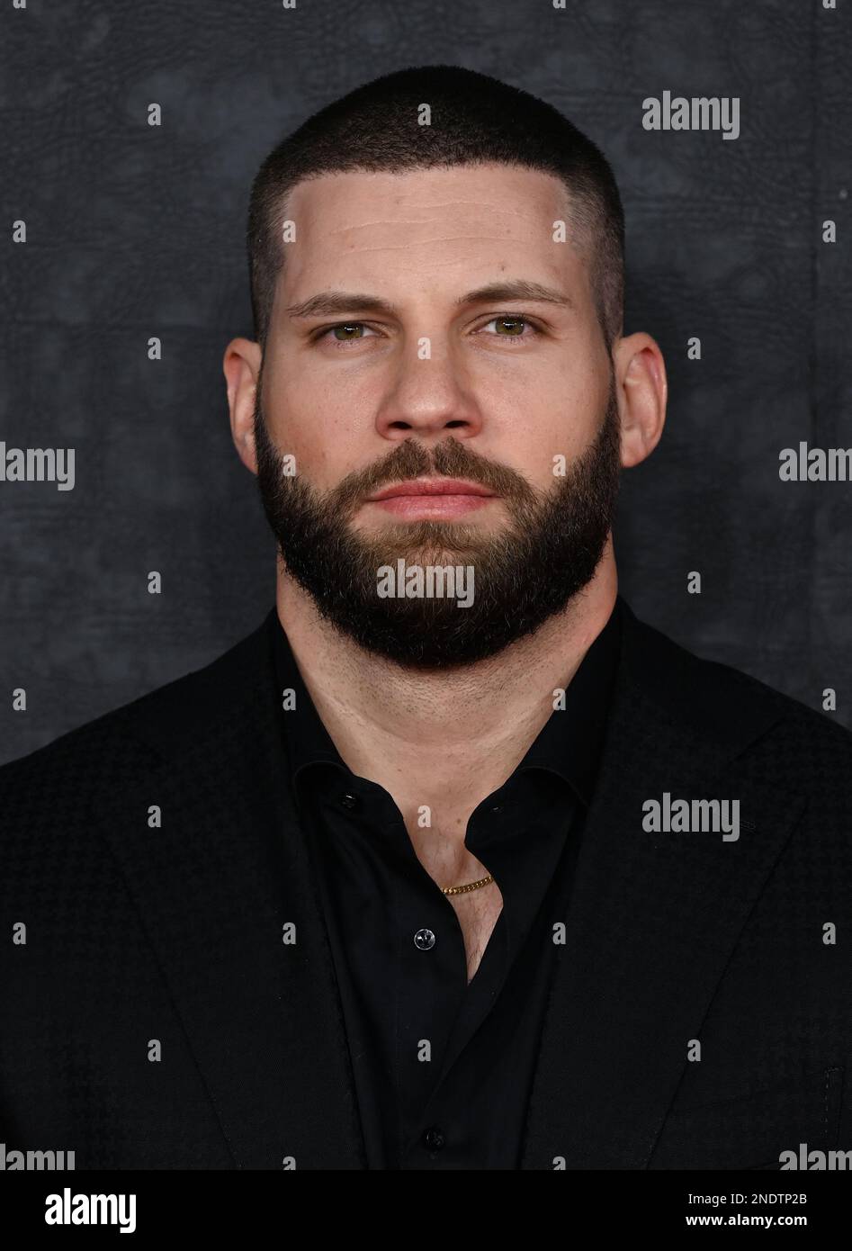 Florian Munteanu at the Creed III European Premiere, on February 15 ...
