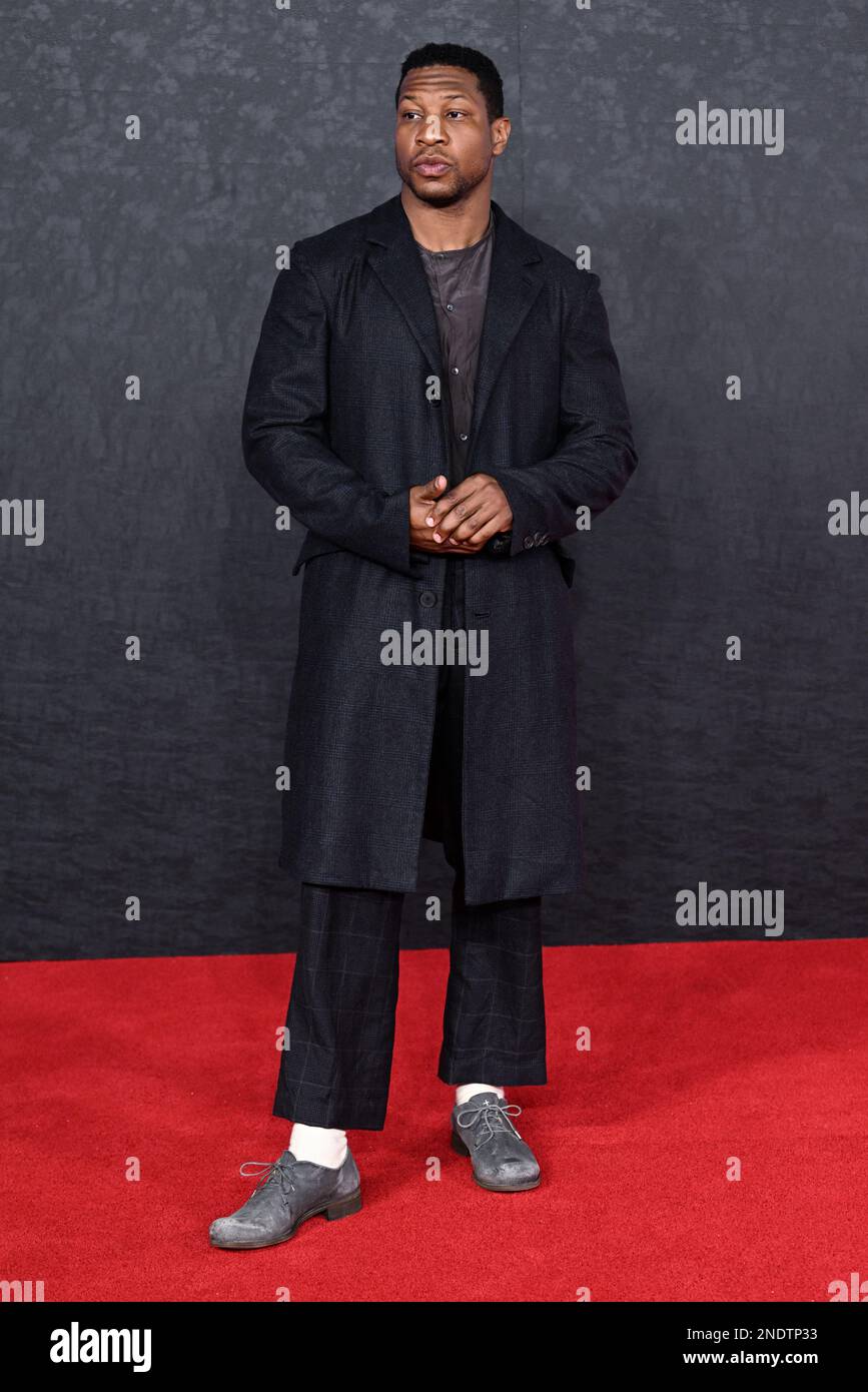 Jonathan Majors at the Creed III European Premiere, on February 15 ...