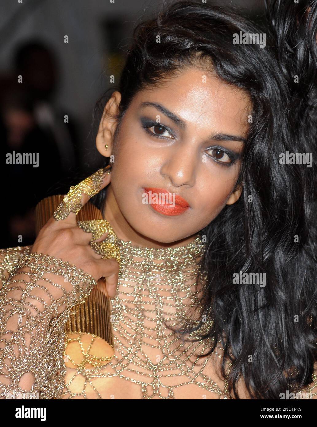 Singer M.I.A. arrives at the Metropolitan Museum of Art Costume ...