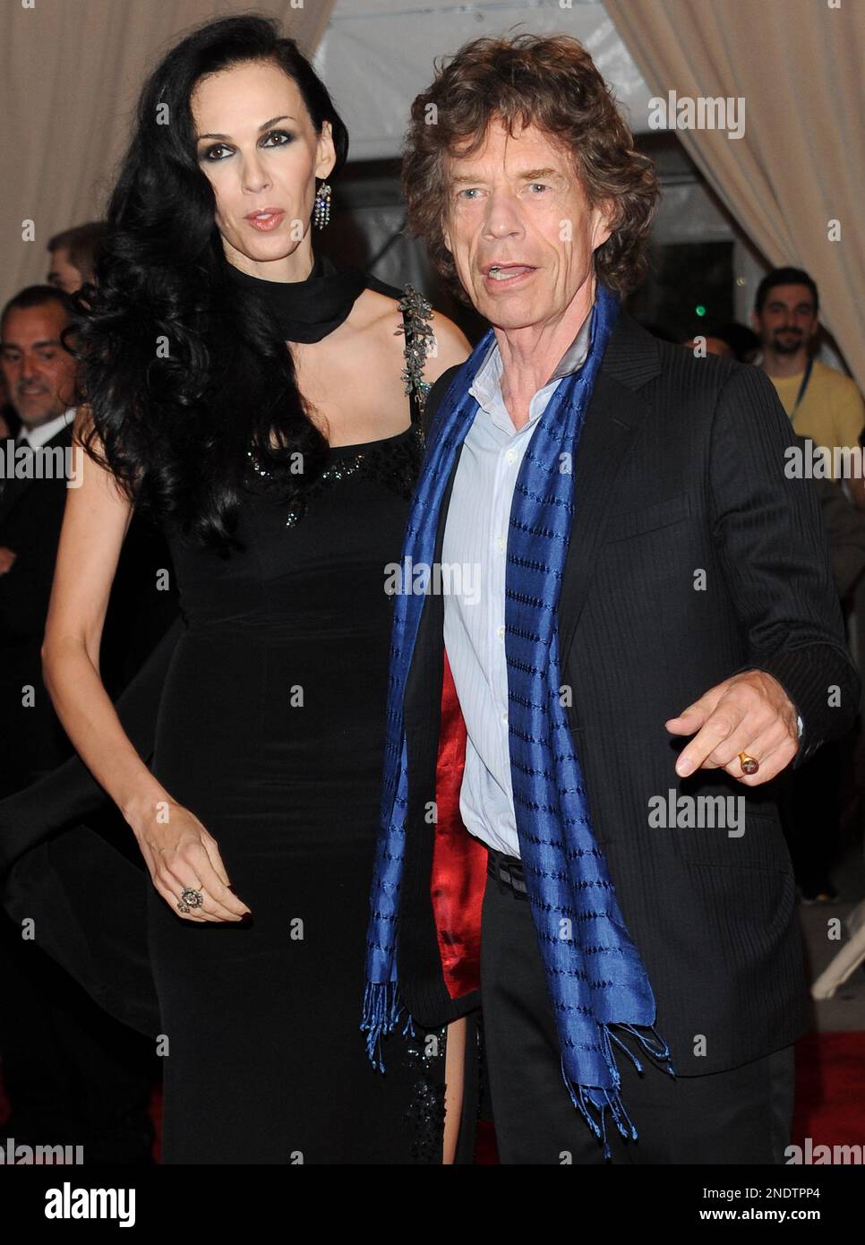 L'Wren Scott and Mick Jagger arrive at the Metropolitan Museum of Art ...