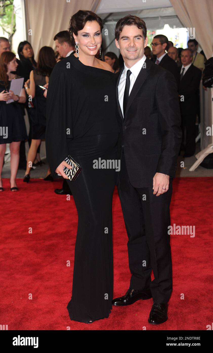 Jeff Gordon and wife Ingrid Vandebosch arrive at the Metropolitan ...