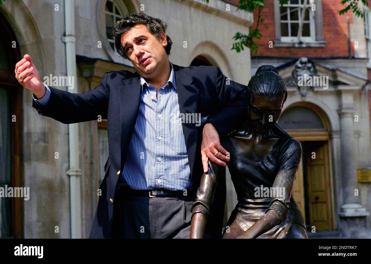 International opera star Placido Domingo appears to rehearse outside ...