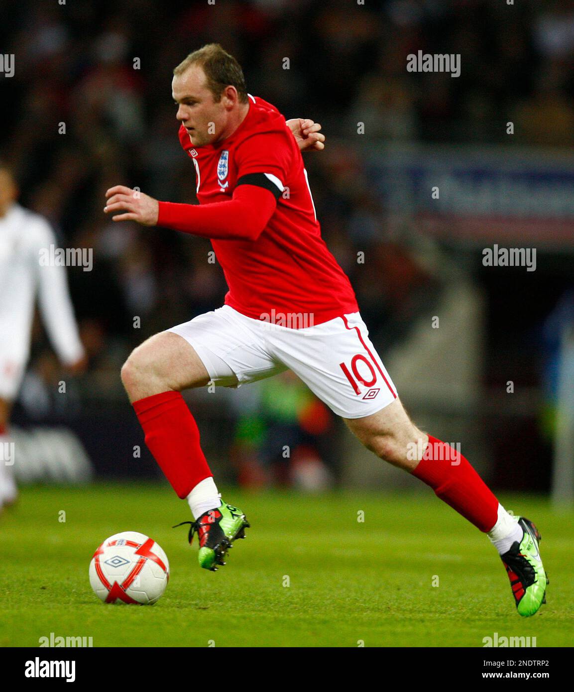 FILE - This March 3, 2010, file photo shows England's Wayne Rooney ...