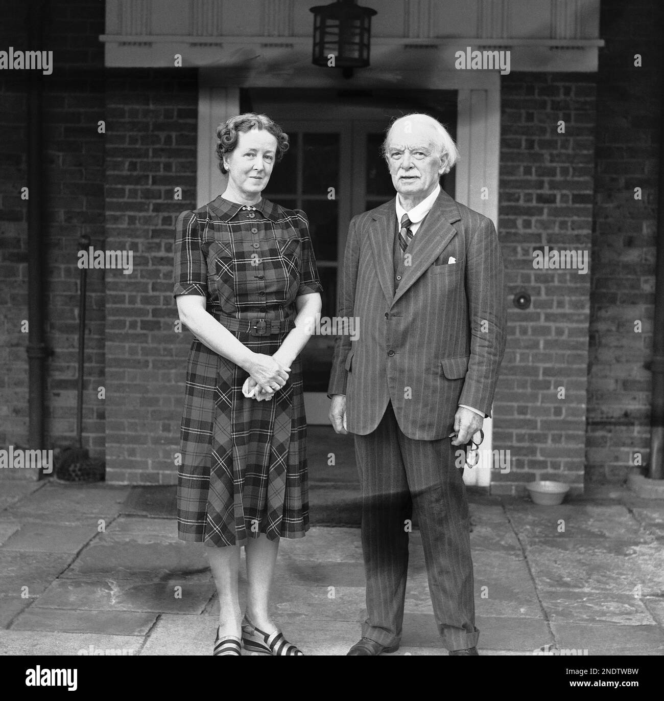 Former British Prime Minister David Lloyd George and his bride Frances ...