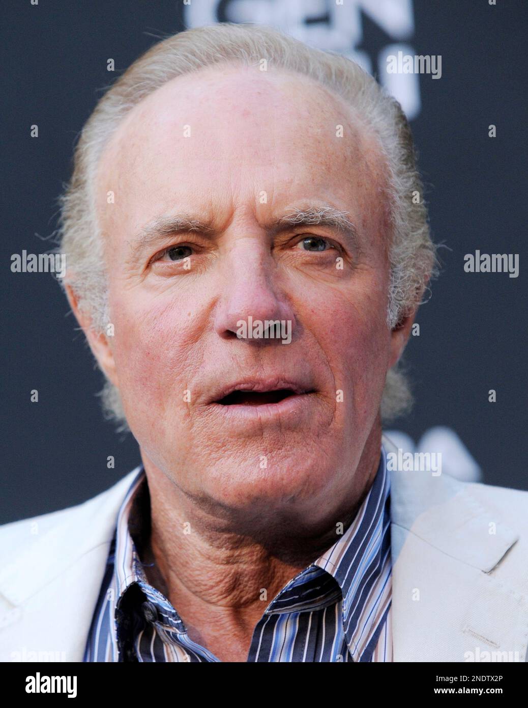 James Caan poses at the premiere of the film "Mercy" in Los Angeles ...