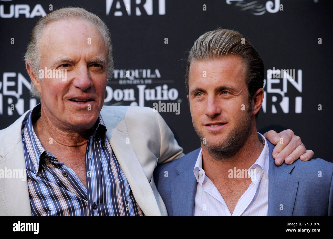 Scott Caan, right, writer, producer and star of the film "Mercy," poses ...