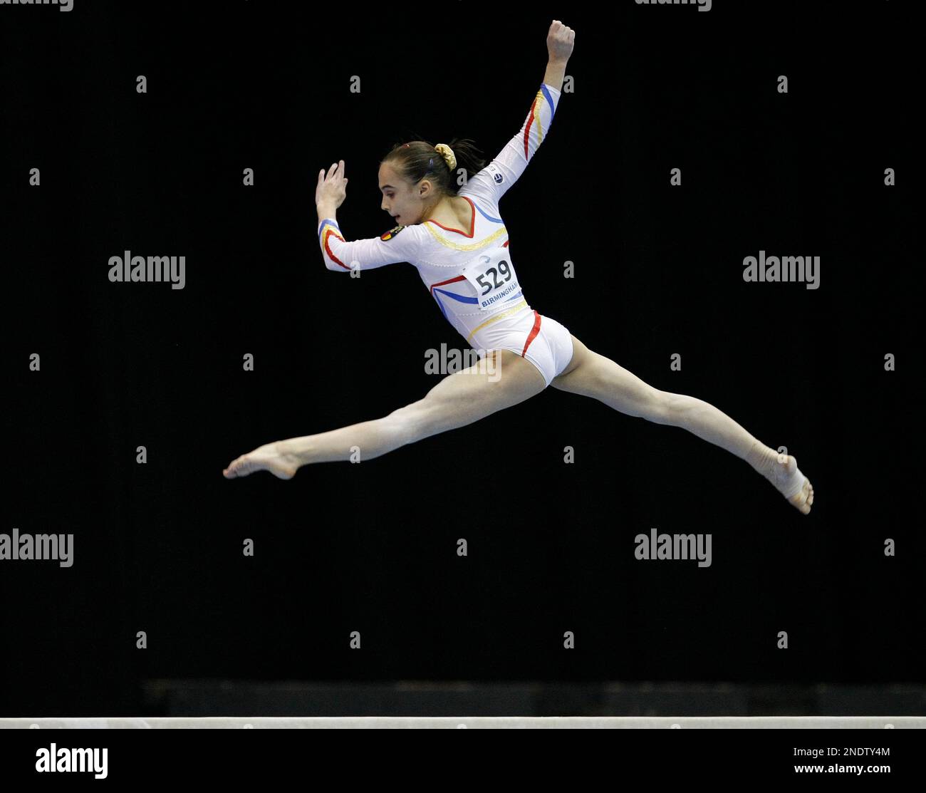 Raluca Orna Haidu of Romania competes in the women's beam final at the ...