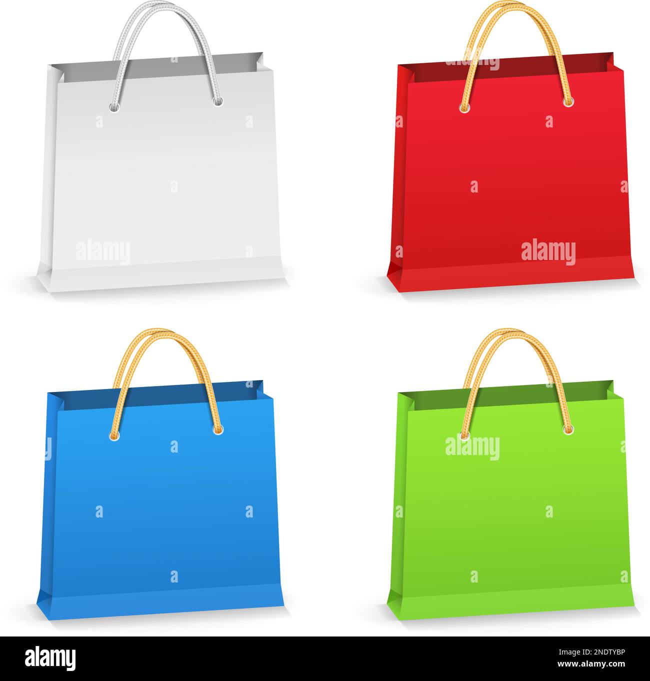 Colored paper shopping bags, vector eps10 illustration Stock Vector ...