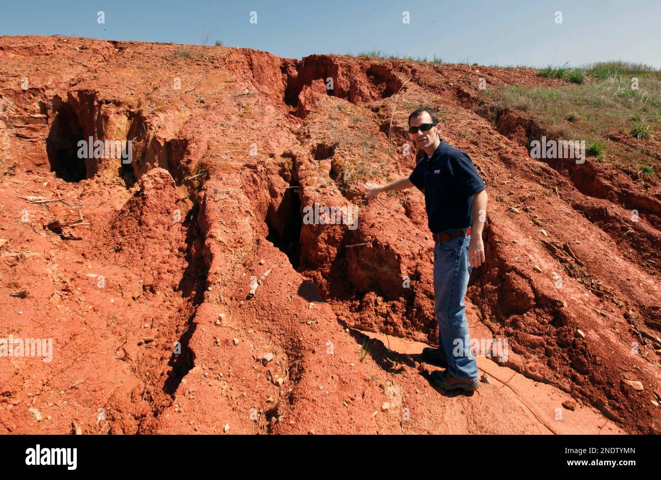 In this April 9, 2010 photo, Riverkeeper David Merryman shows some of ...