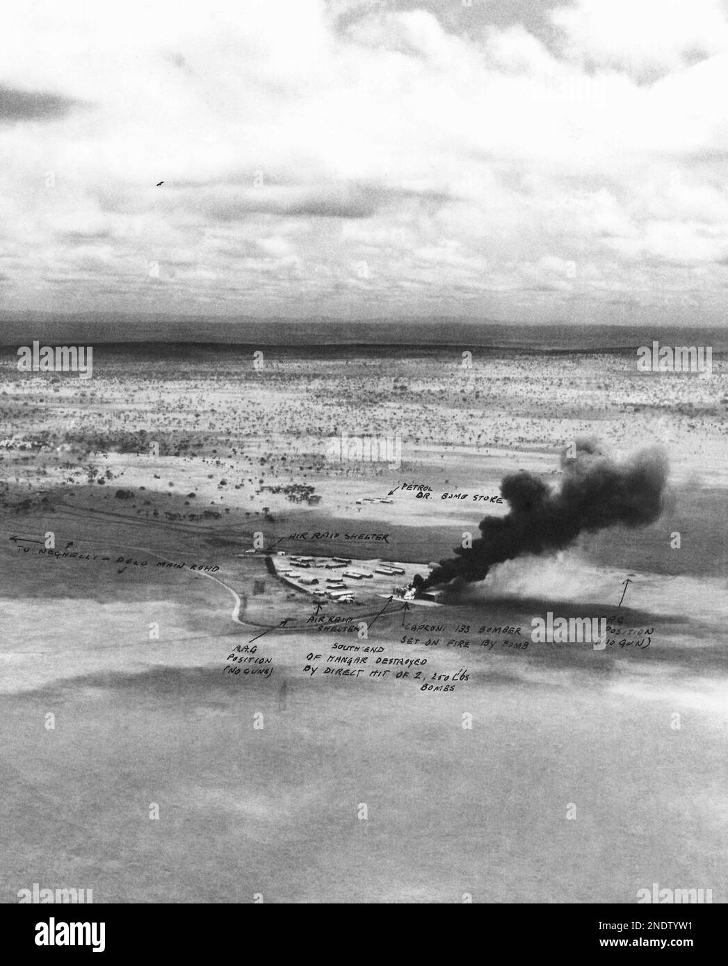 An Italian military aerodrome in Abyssinia, Ethiopia, Oct. 20, 1942 ...