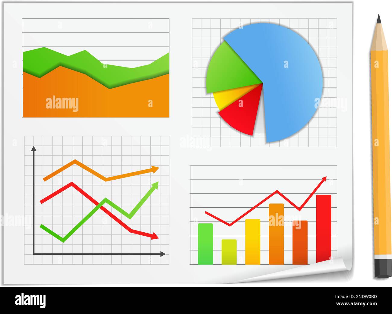 Paper color chart background different Stock Vector Images - Alamy