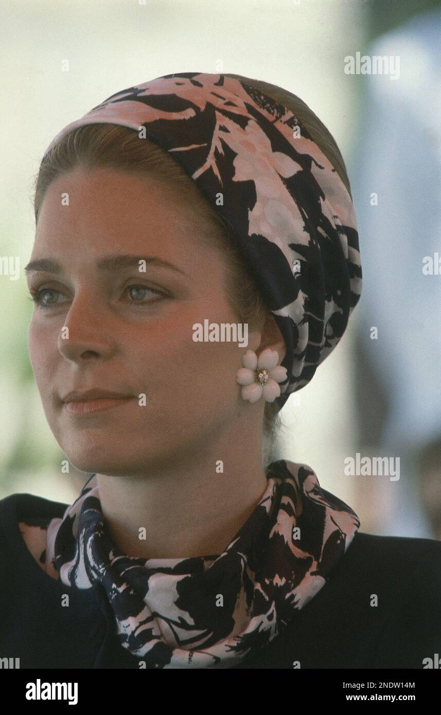 Queen Noor, American-born wife of Jordan's King Hussein is shown at the ...