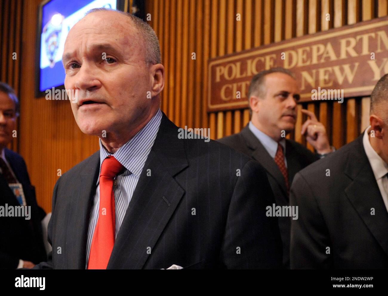 New York City Police Commissioner Ray Kelly talks to reporters ...