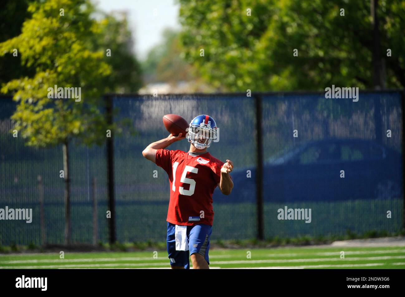 New York Giants quarterback Riley Skinner at rookie NFL football ...
