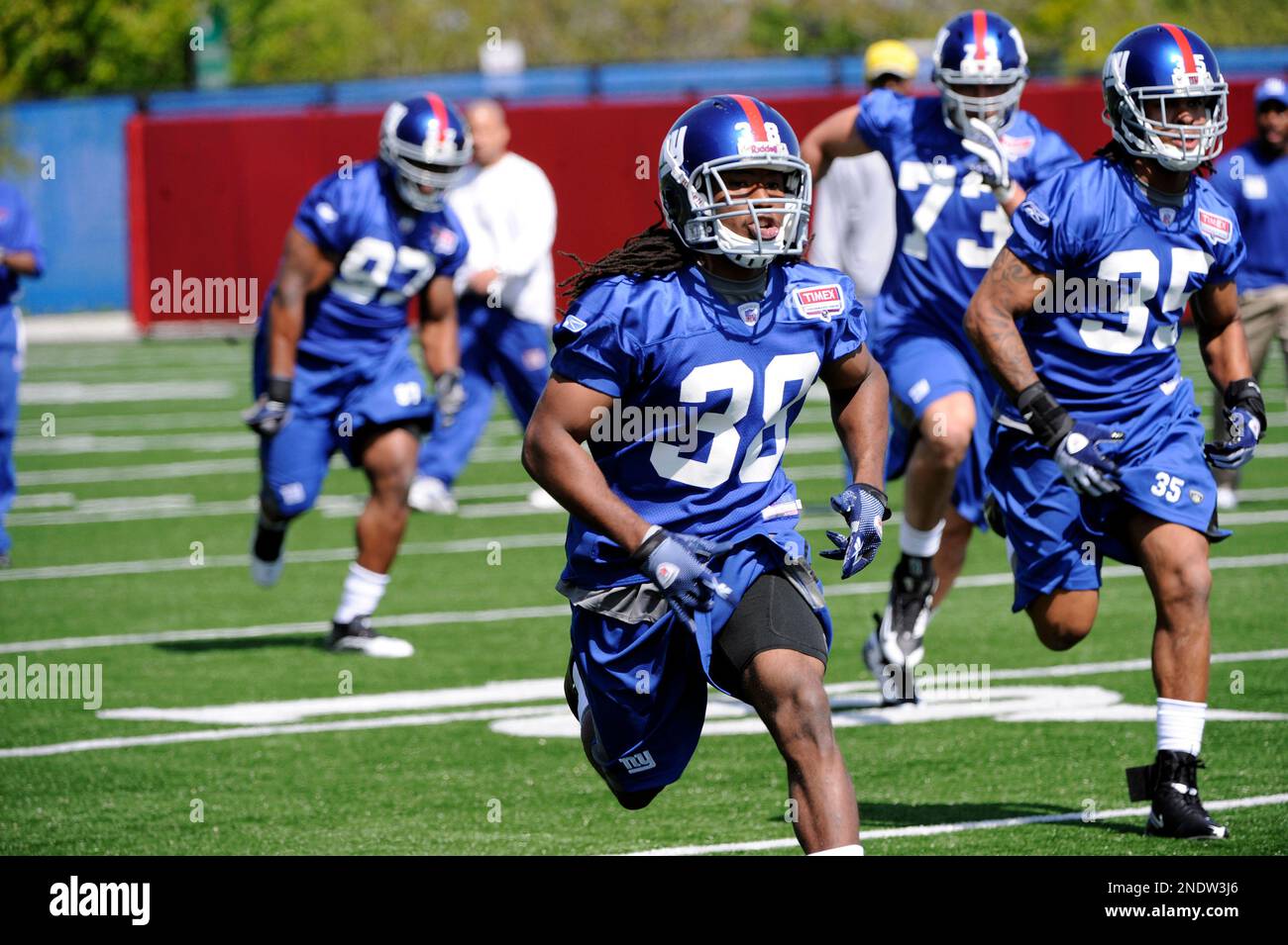 New York Giants' Seth Williams runs at rookie NFL football mincamp ...