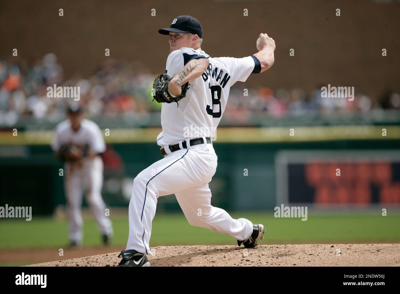 Detroit Tigers starting pitcher Jeremy Bonderman pitches against the ...