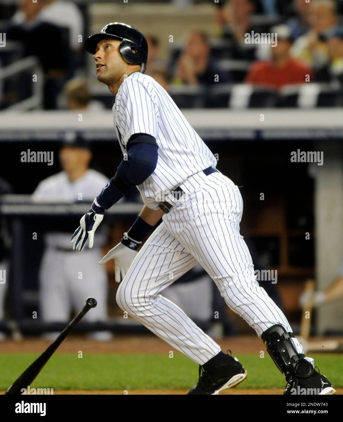 New York Yankees Derek Jeter hits a two-run home run off the Chicago ...