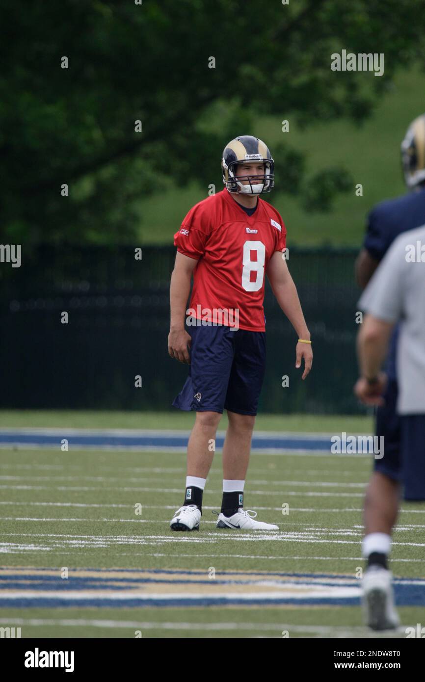 St. Louis Rams quarterback Sam Bradford is seen during rookie football ...