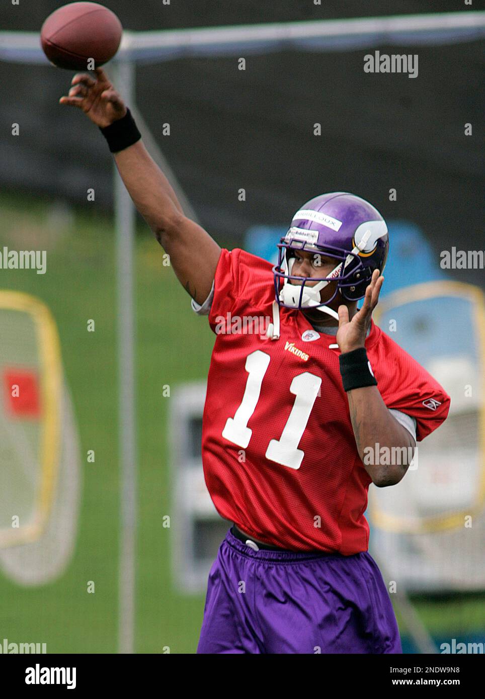 Ryan Perrilloux a quarterback trying out for the Minnesota Vikings ...