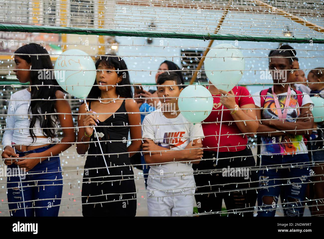 People attend the Miss Mini Carnival beauty pageant that is part of pre ...
