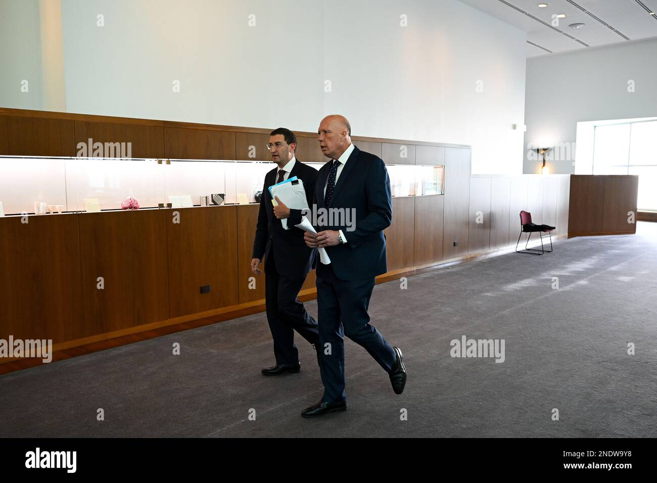 Australian Opposition Leader Peter Dutton and shadow Attorney-General ...
