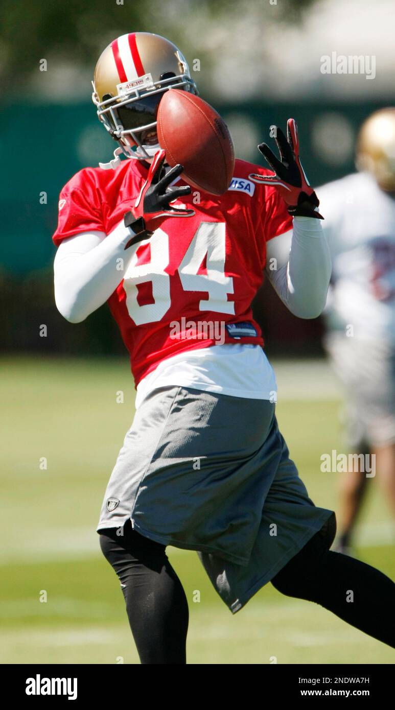 San Francisco 49ers wide receiver Josh Morgan catches a pass during ...