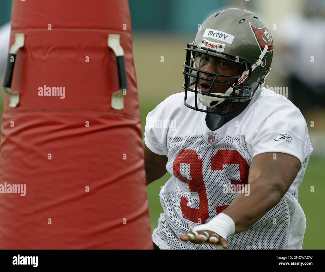 Tampa Bay Buccaneers first round draft pick Gerald McCoy runs drills ...