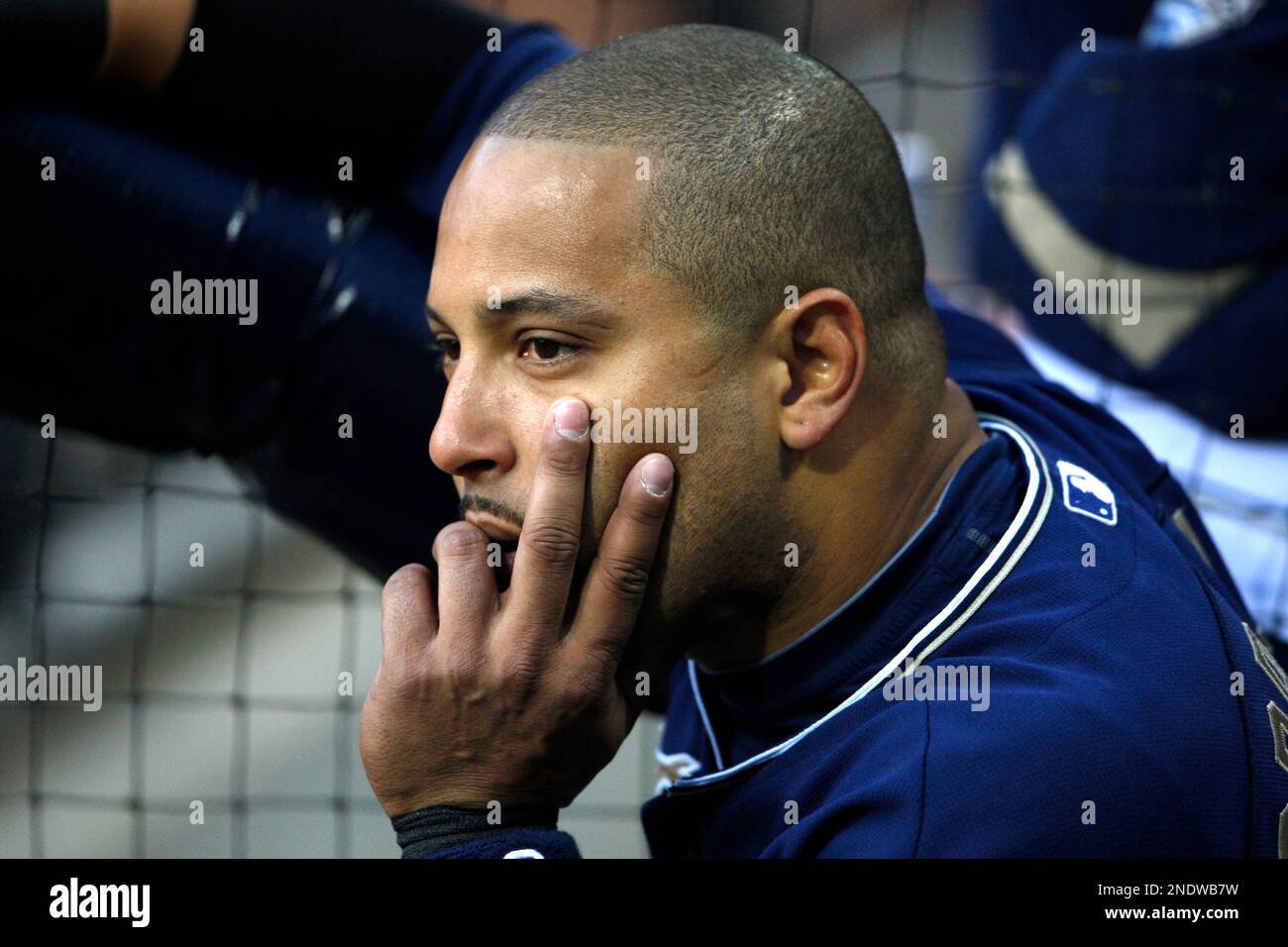 San Diego Padres catcher Yorvit Torrealba during a baseball game ...