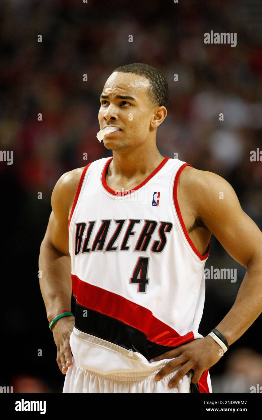 Portland Trail Blazers' Jerryd Bayless (4) looks on during Game 6 of an ...