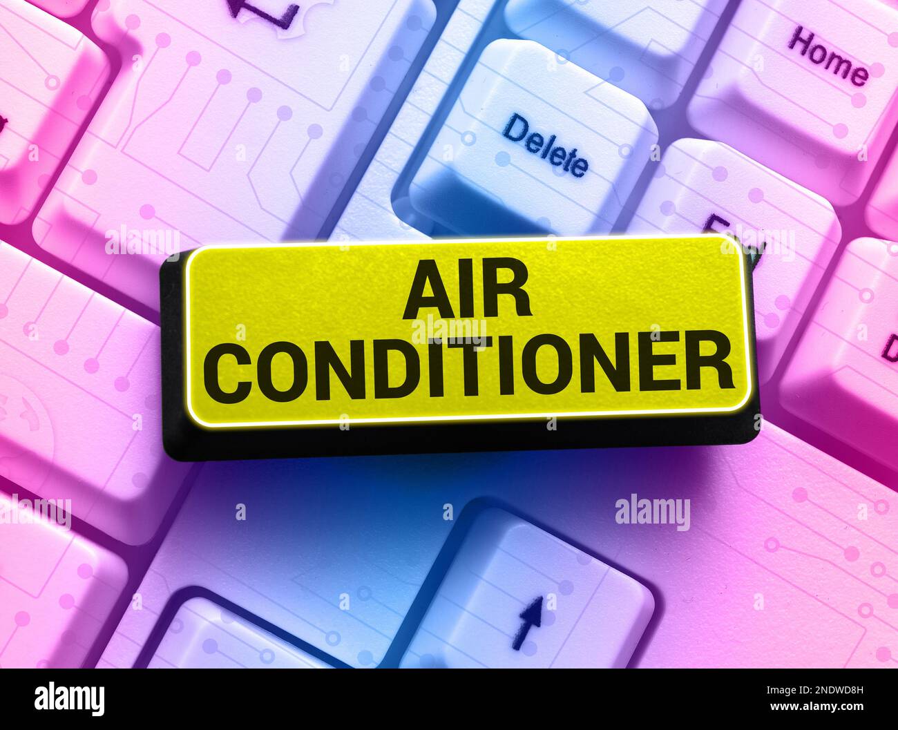 Writing displaying text Air Conditioner. Word Written on apparatus for ...