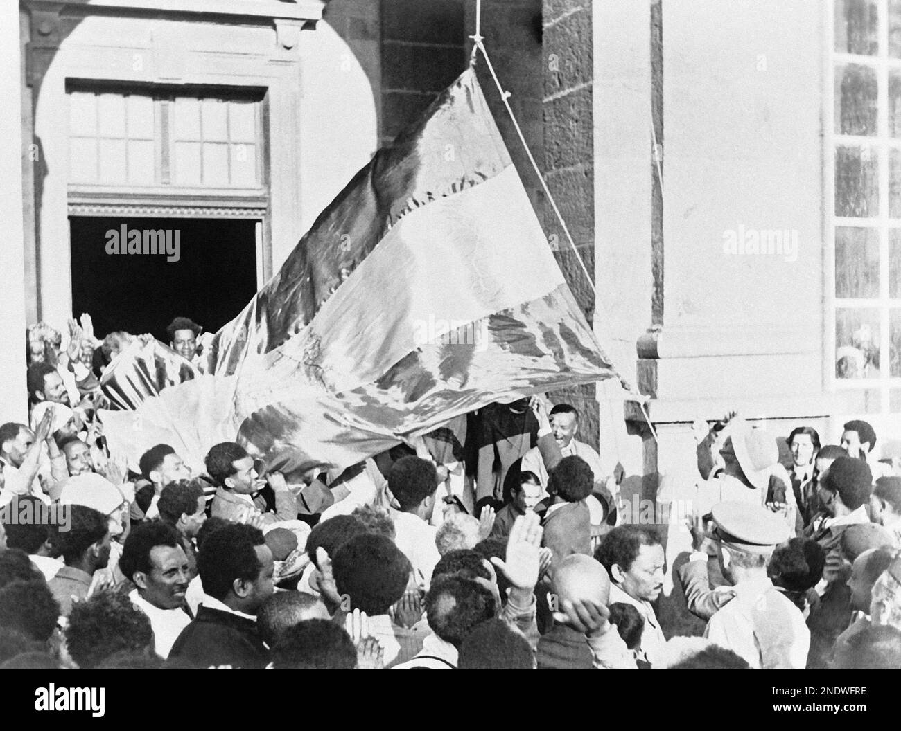 British troops take possession of Addis Ababa, June 16, 1941. A British ...