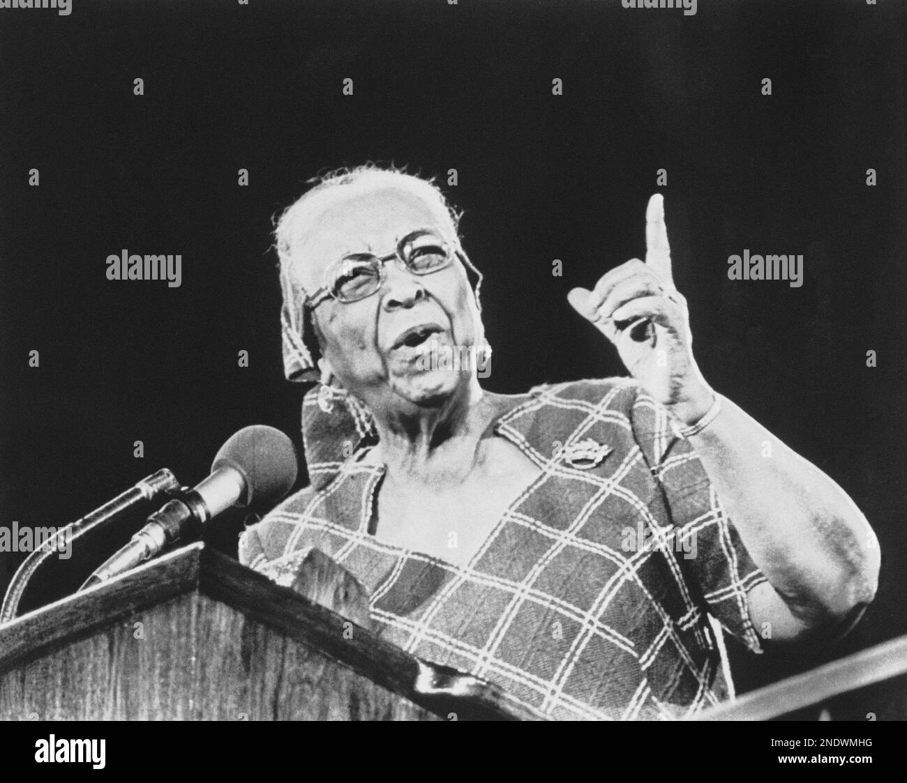 Famed gospel singer Ethel Waters was given a standing ovation after she ...