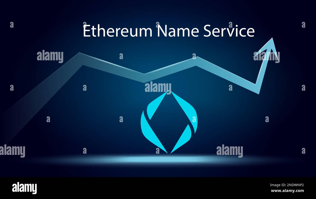 ENS Ethereum Name Service in uptrend and price is rising. Crypto coin ...