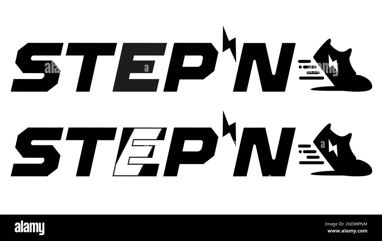 STEPN company logo icon isolated on white background. Web3 running app ...