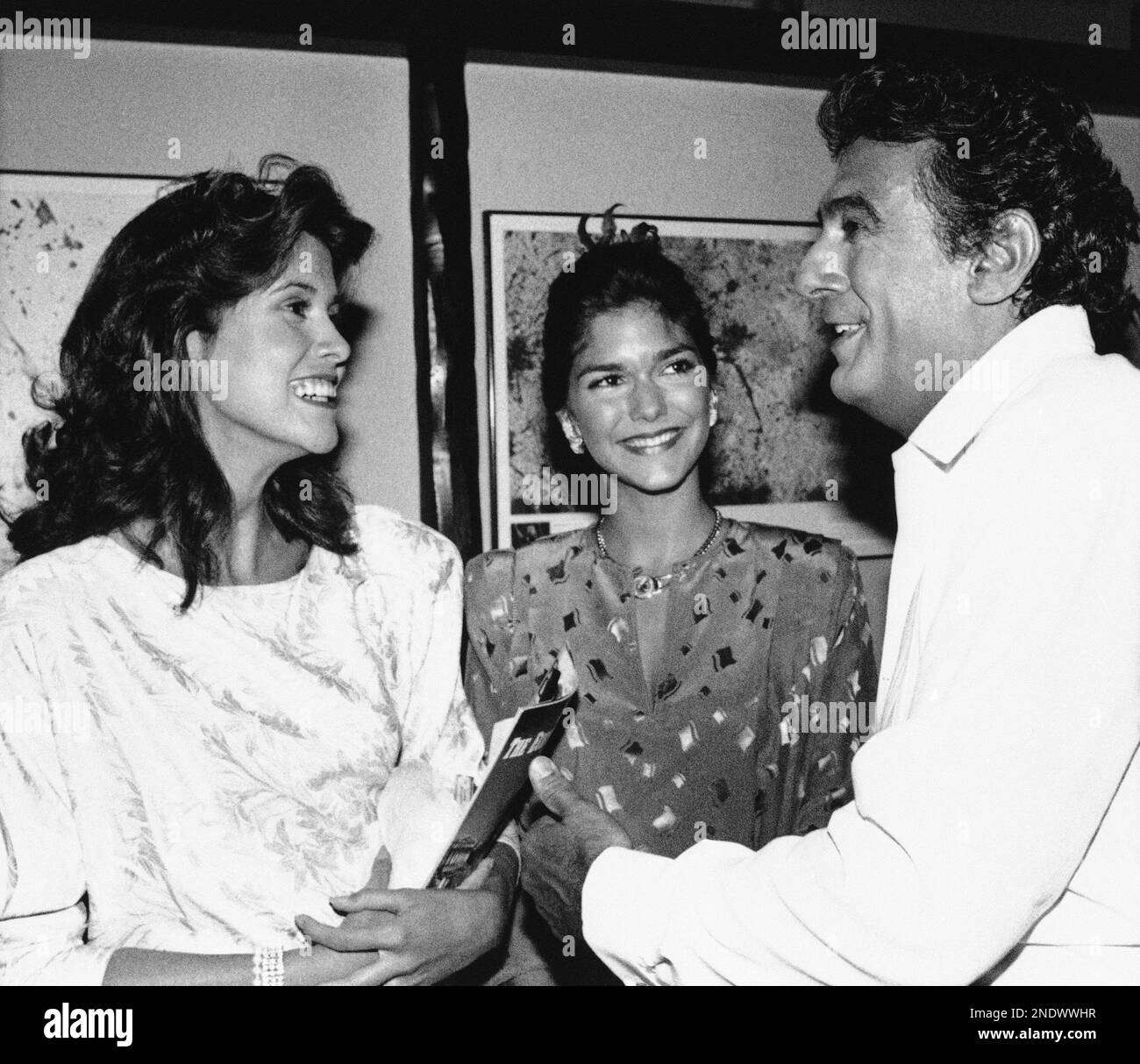 Miss Universe, Deborah Carthy-Deu, right and Miss USA, Laura Martinez ...
