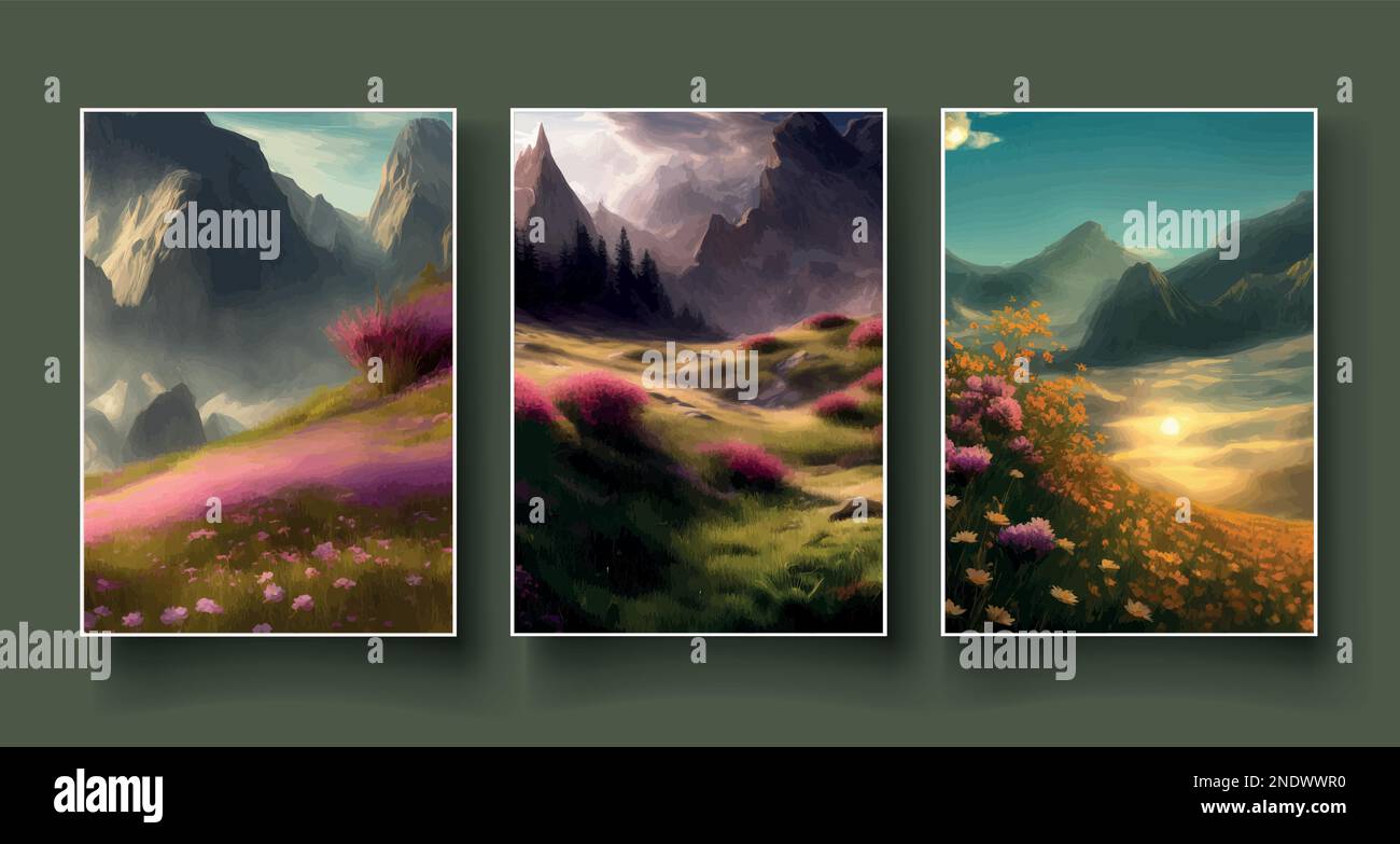 Grass rich meadows Stock Vector Images - Alamy