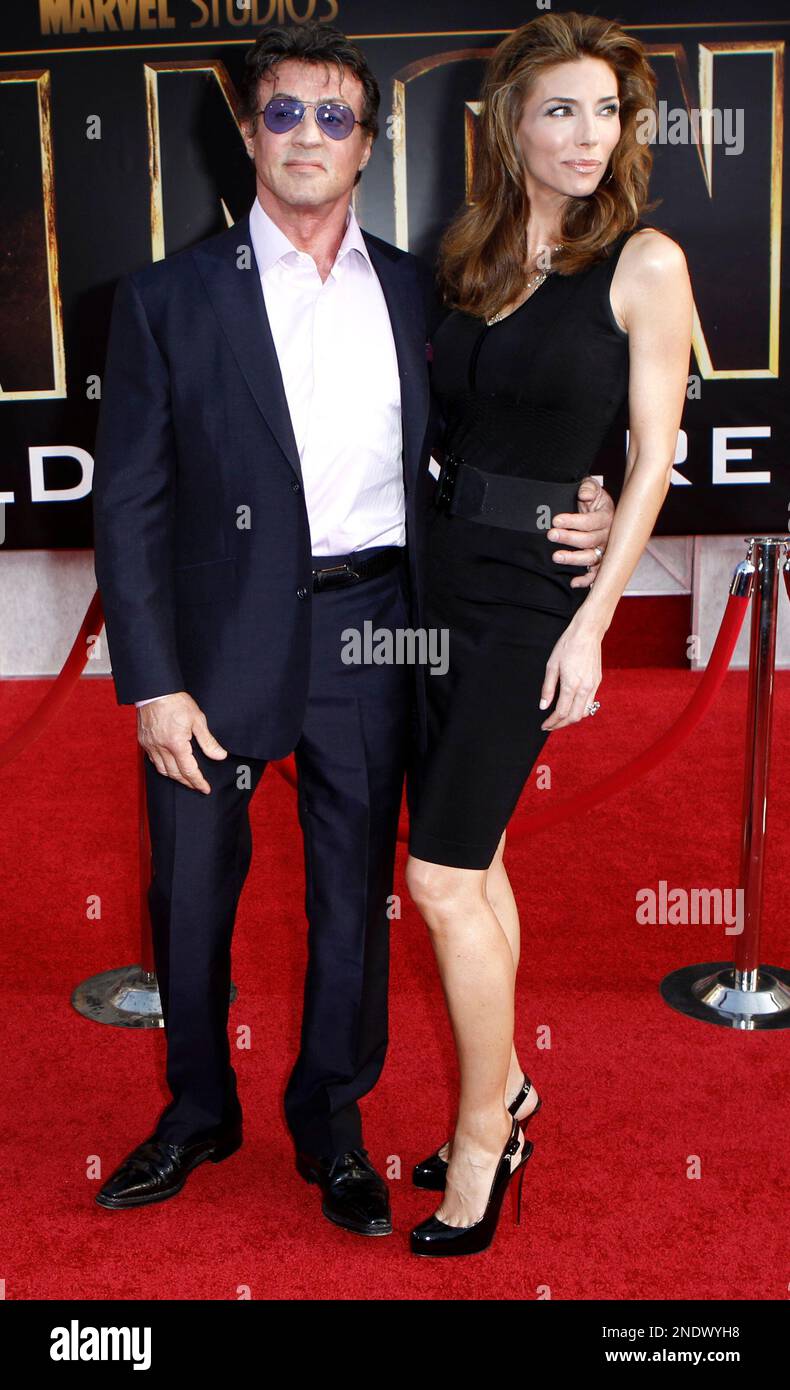 Actor Sylvester Stallone and, wife, Jennifer Flavin arrive for the ...