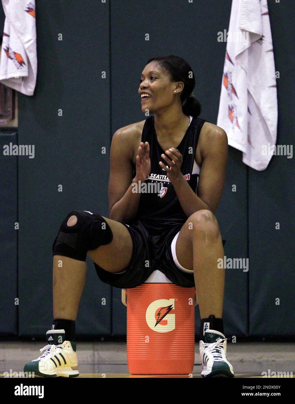 Seattle Storm's Ashley Robinson takes a breather but still applauds a ...