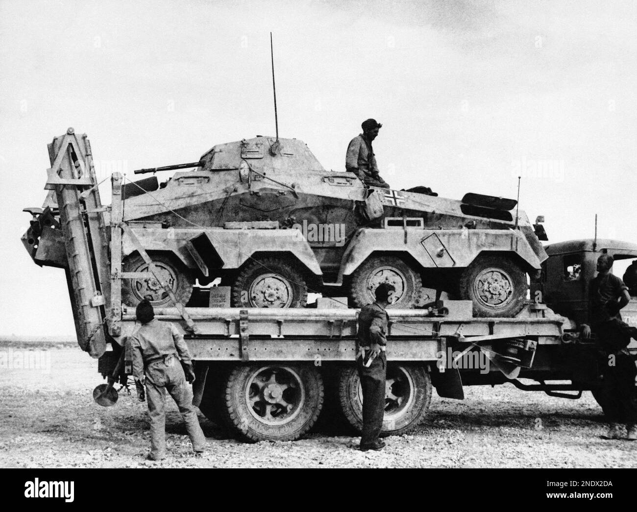 Captured by the British in the current Libyan campaign an eight wheeled ...