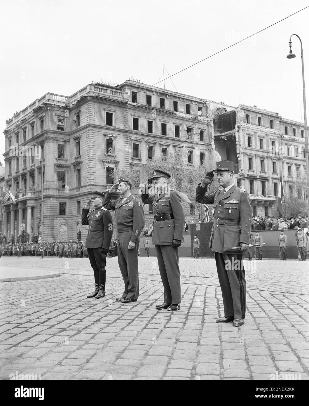 The Red army held a monster parade in Vienna on April 13, 1946 ...