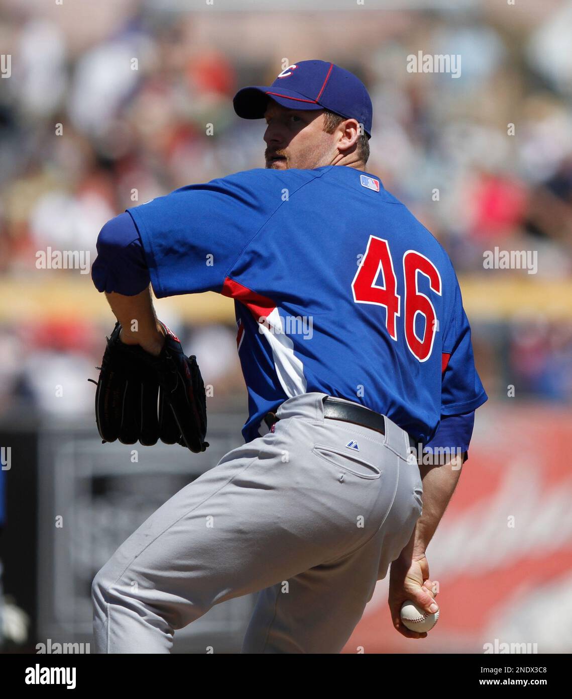 Chicago Cubs starting pitcher Ryan Dempster at a spring training ...