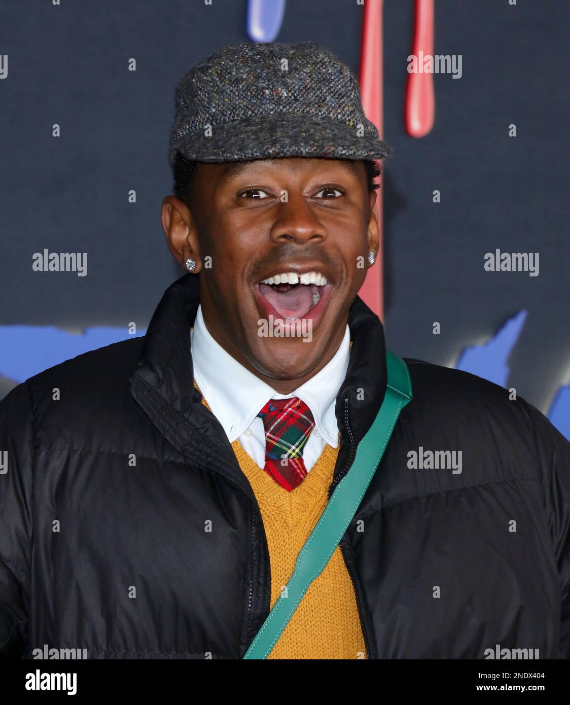 Tyler The Creator arrives at The red carpet for the premiere of the ...