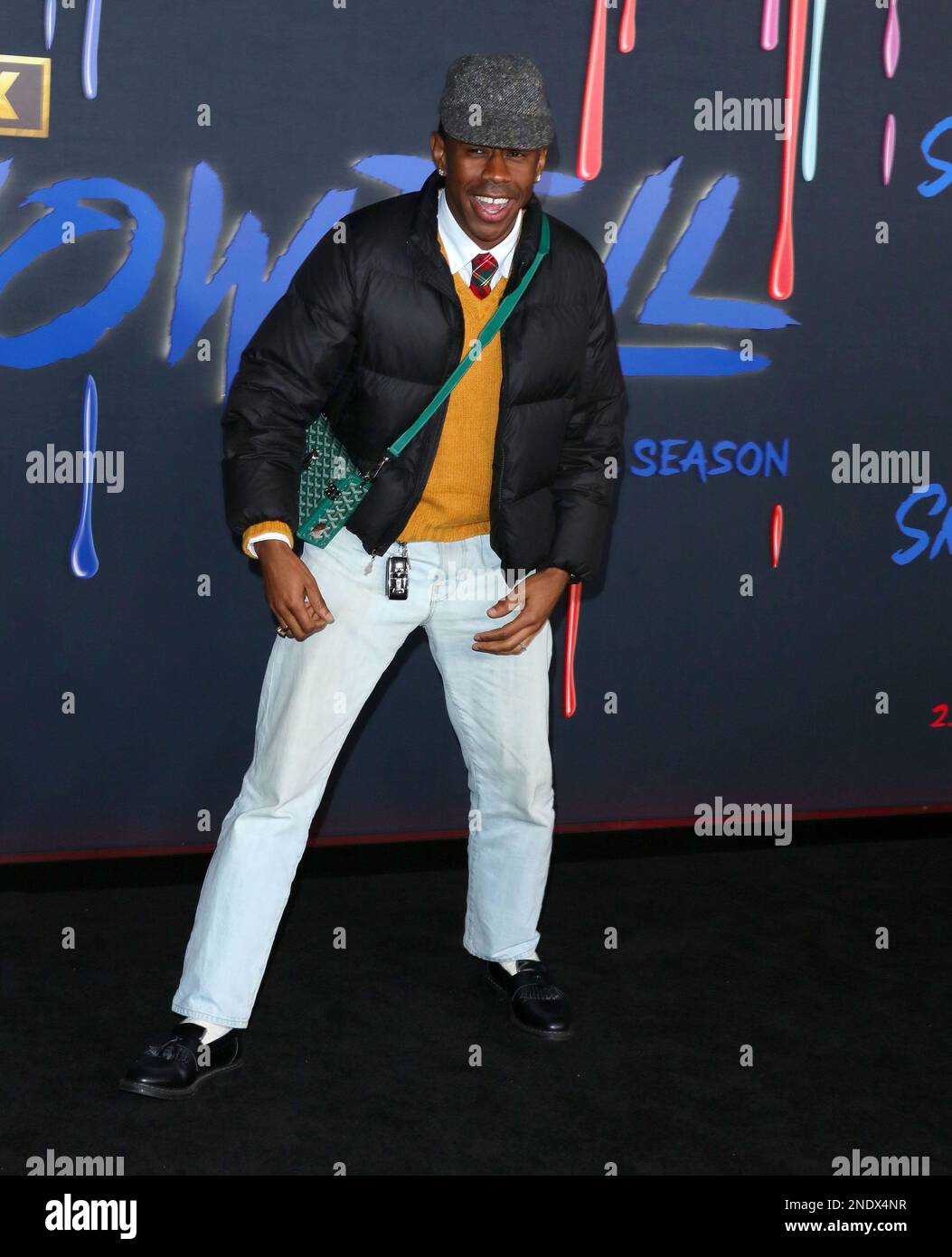 Tyler The Creator arrives at The red carpet for the premiere of the ...