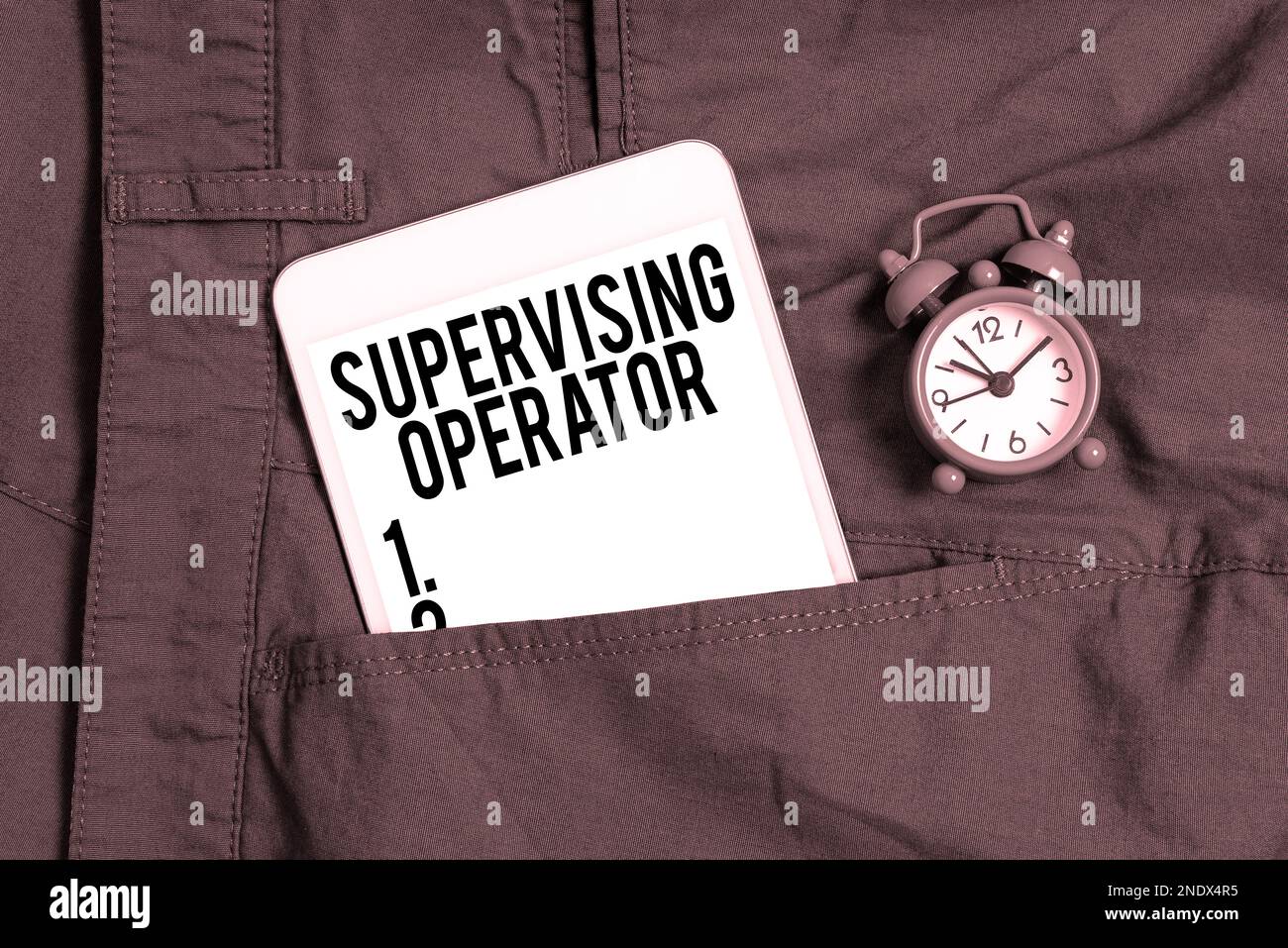 Handwriting text Supervising Operator. Business idea monitoring and ...